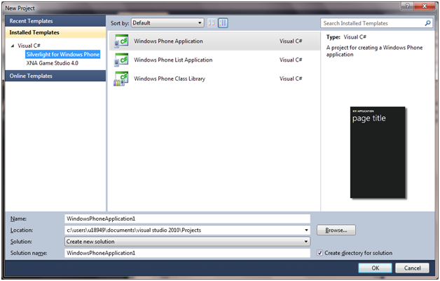 Creating first Windows 7 mobile application in Silverlight – Dhananjay Kumar