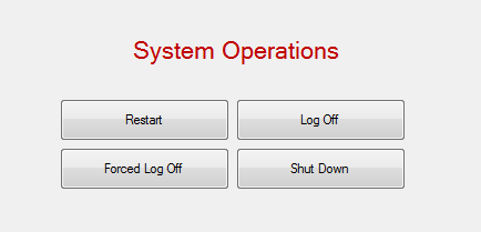 Shut Down, Restart, Log Off and Forced Log off System using c# ...