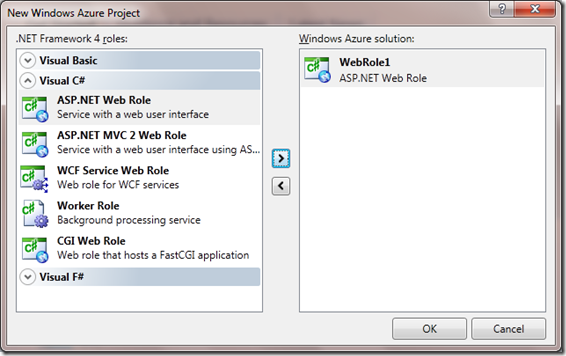 Windows Azure for Developers Task 6: Hosting ASP.Net Application in New Silverlight based Azure ...