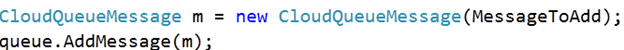 Adding message in a Windows Azure Queue – Dhananjay Kumar