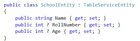 Inserting Null Value for Integer columns in Windows Azure Table ...