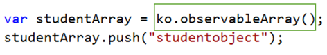 Working with Knockout.js Part 4: Observable Arrays – Dhananjay Kumar